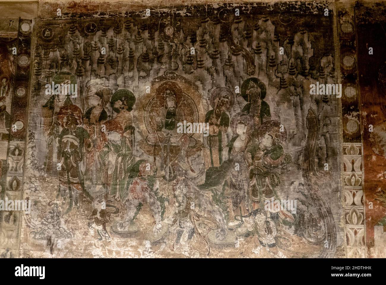 Murals of Dunhuang Mogao Grottoes Stock Photo - Alamy