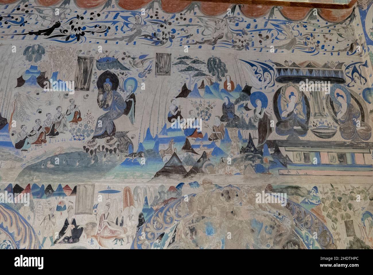 Murals of Dunhuang Mogao Grottoes Stock Photo - Alamy