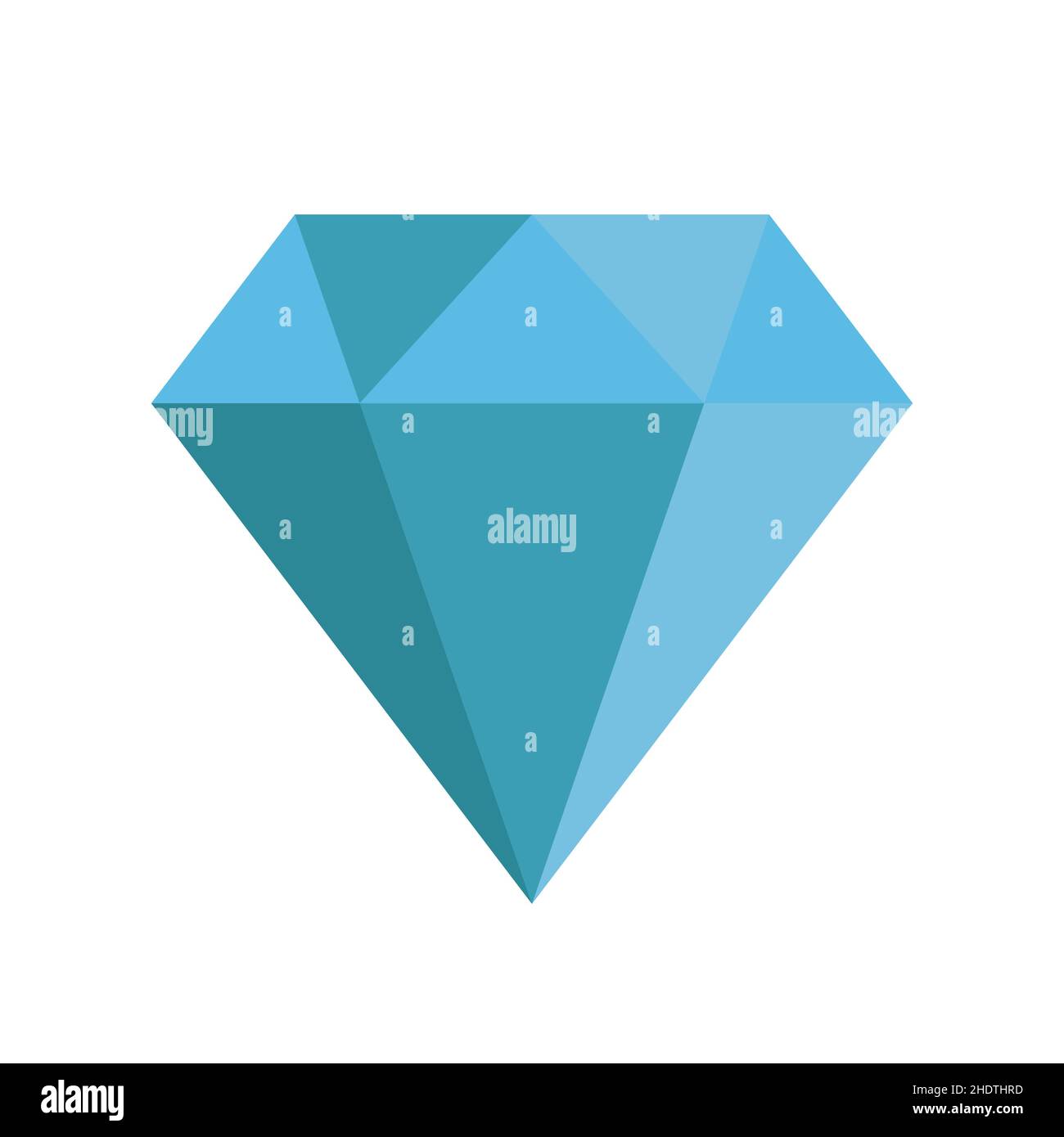 Simple vector illustration of a blue diamond Stock Vector Image & Art ...