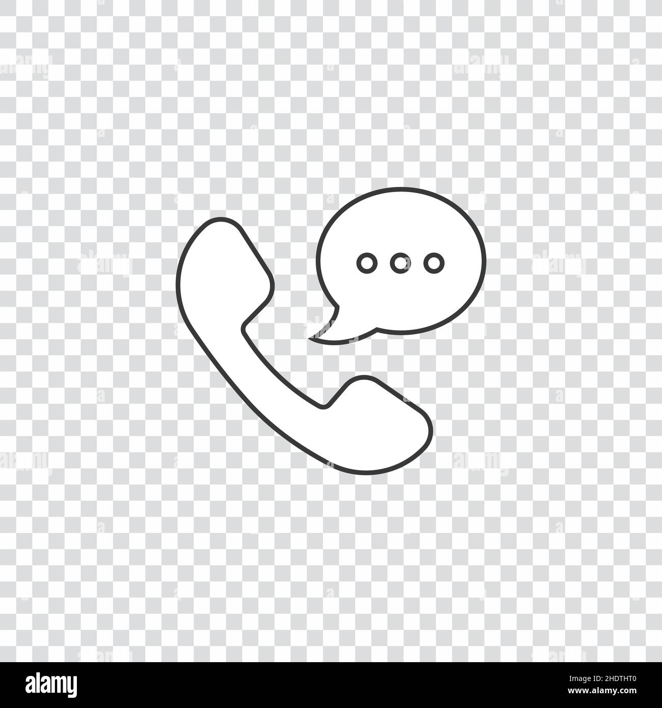 phone conversation icon. Talking call bubble. Stock Vector illustration ...