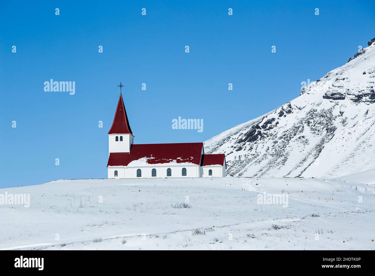 church, iceland, vik, churchs, icelands Stock Photo - Alamy