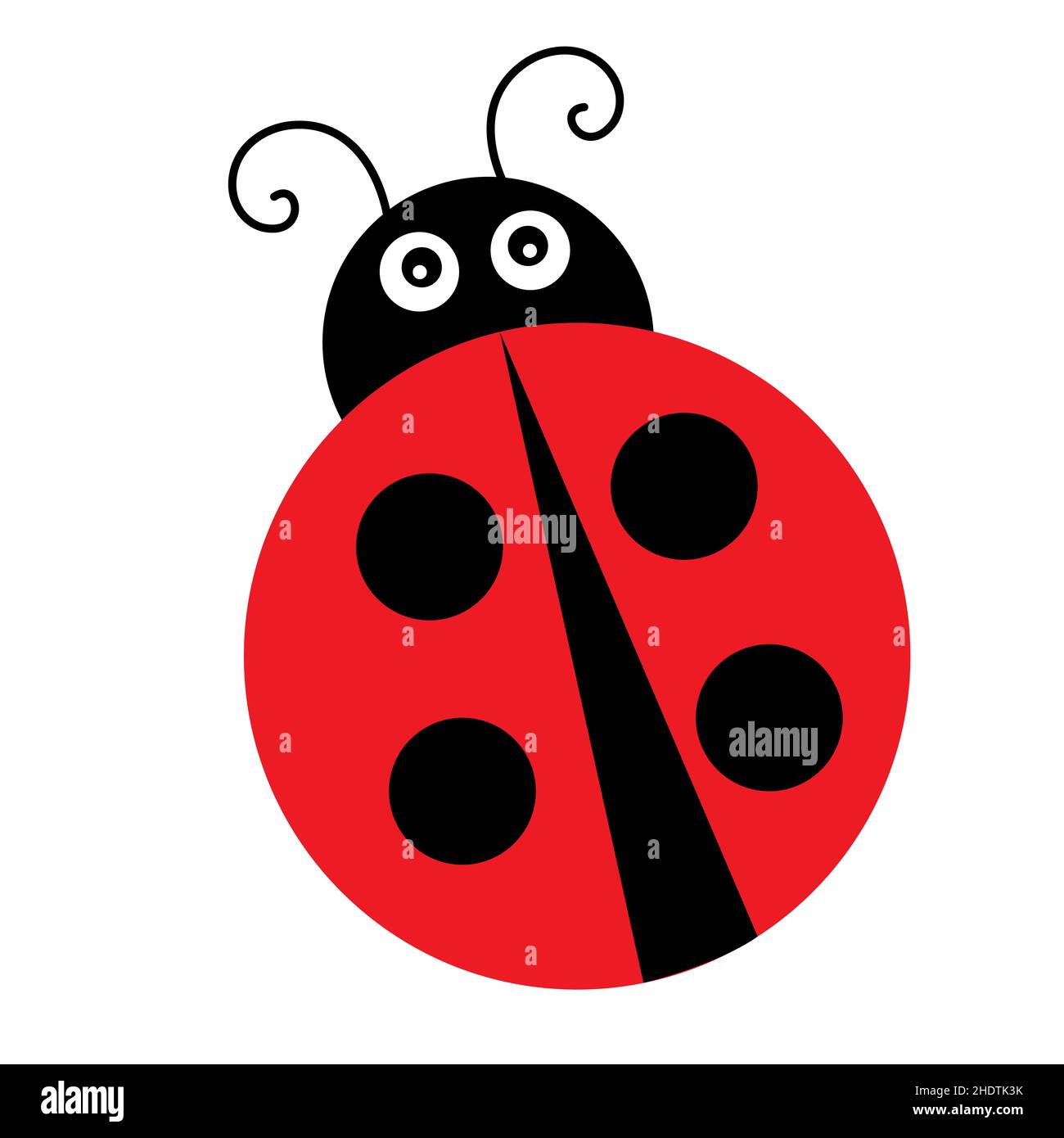 Cute Ladybug illustration. Ladybug clip art or image Stock Photo - Alamy