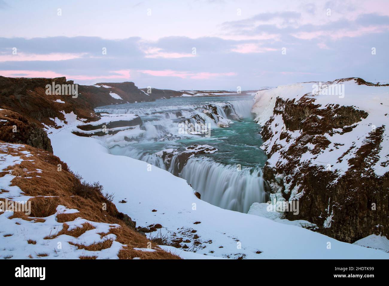 ravine, waterfall, gullfoss, ravines, cascade, waterfalls Stock Photo ...
