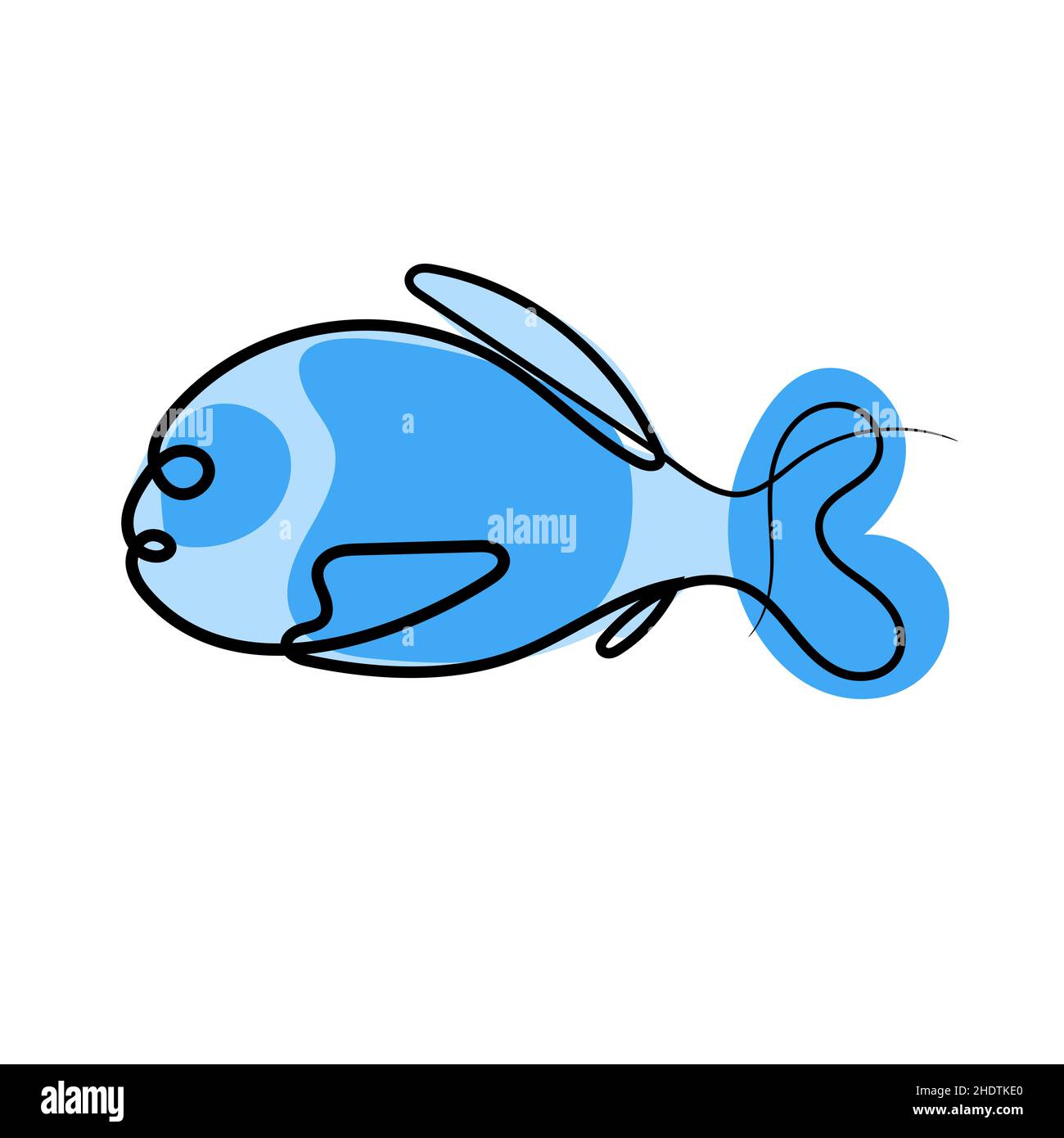 Aquarium fish outline Cut Out Stock Images & Pictures - Alamy