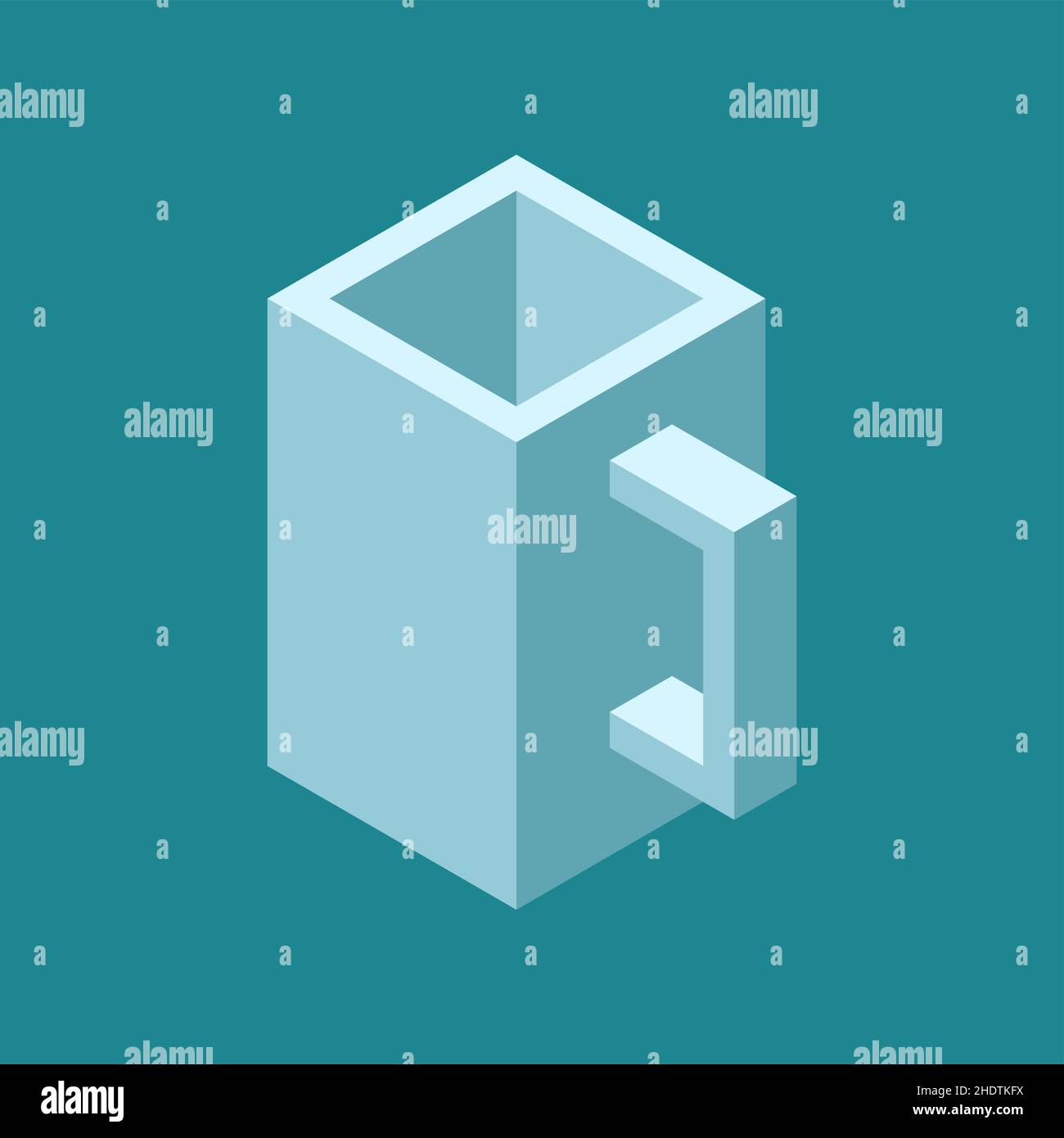 Mug box Stock Vector Images - Alamy