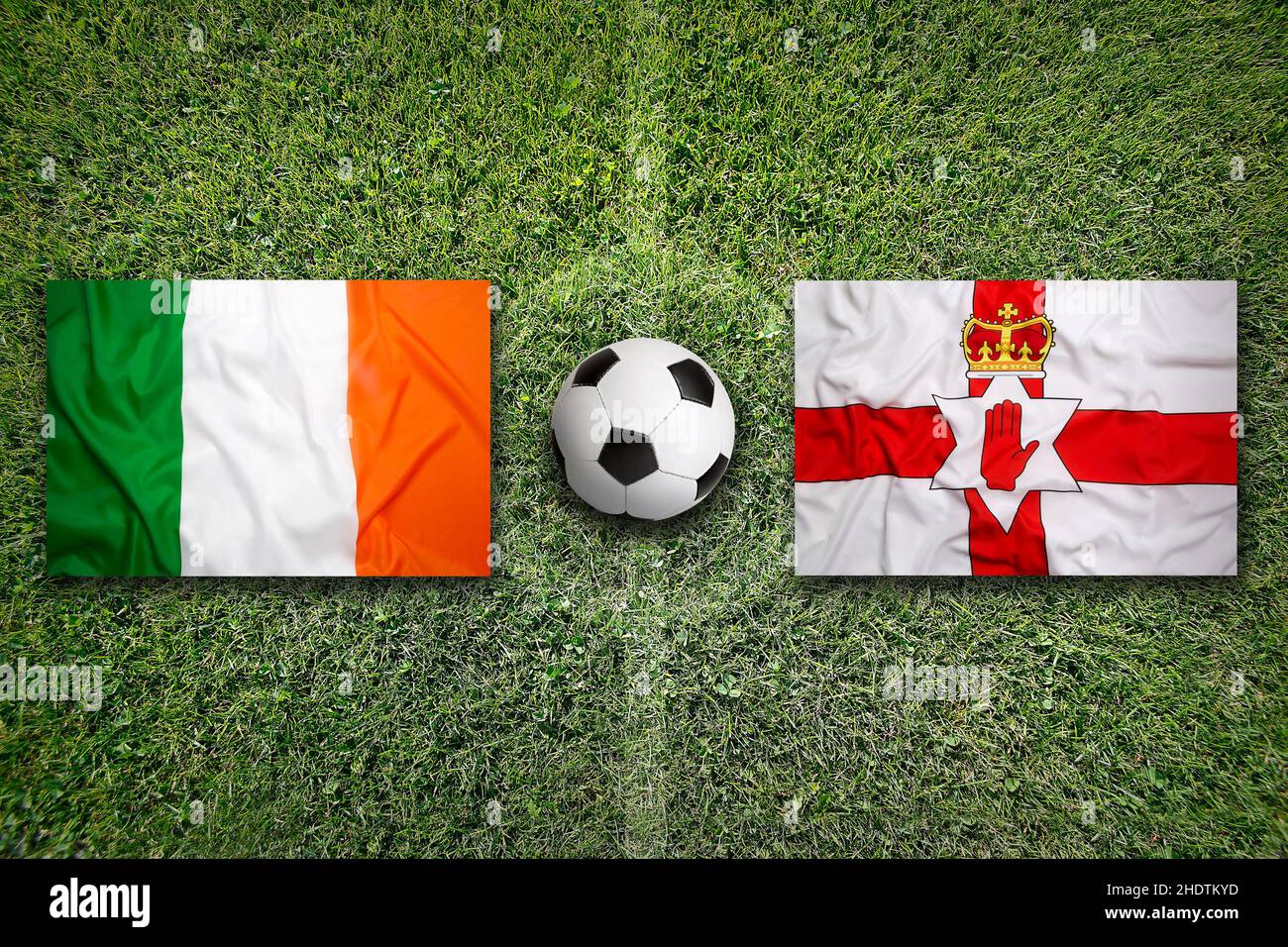 Soccer balls flags colors hi-res stock photography and images - Alamy