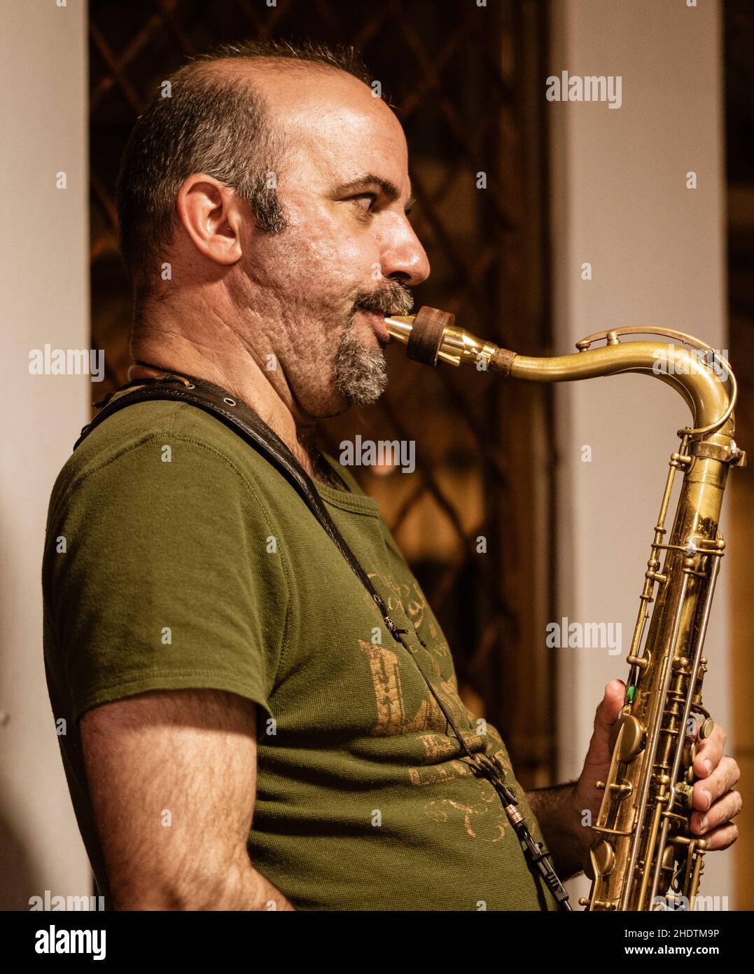 Cuenca, Ecuador, Dec 4, 2021 - Man plays Saxaphone Stock Photo - Alamy