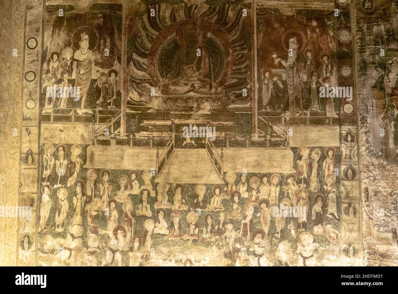 Murals of Dunhuang Mogao Grottoes Stock Photo - Alamy