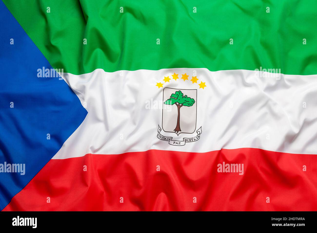 Fabric flag equatorial guinea hi-res stock photography and images - Alamy