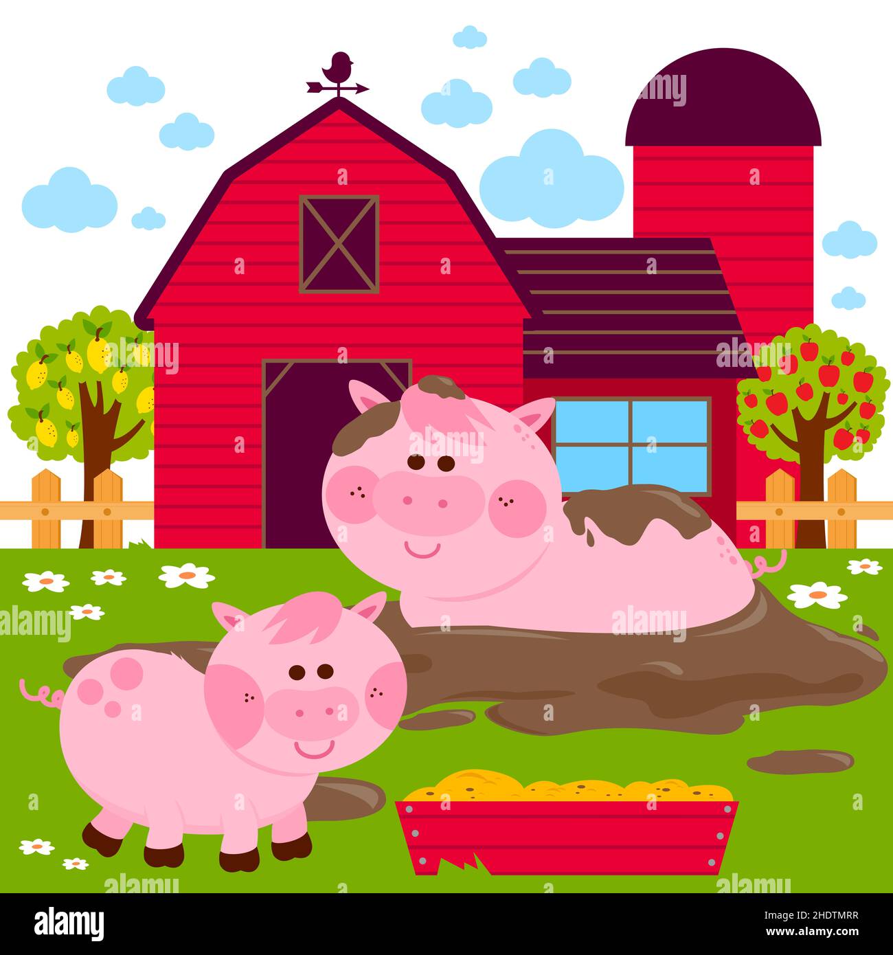 Puddle pigs hi-res stock photography and images - Alamy
