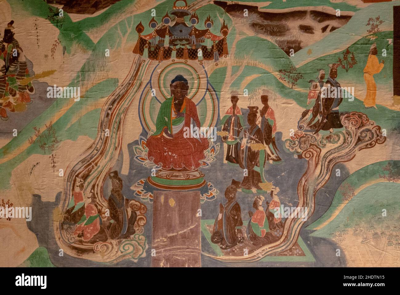 Murals of Dunhuang Mogao Grottoes Stock Photo - Alamy