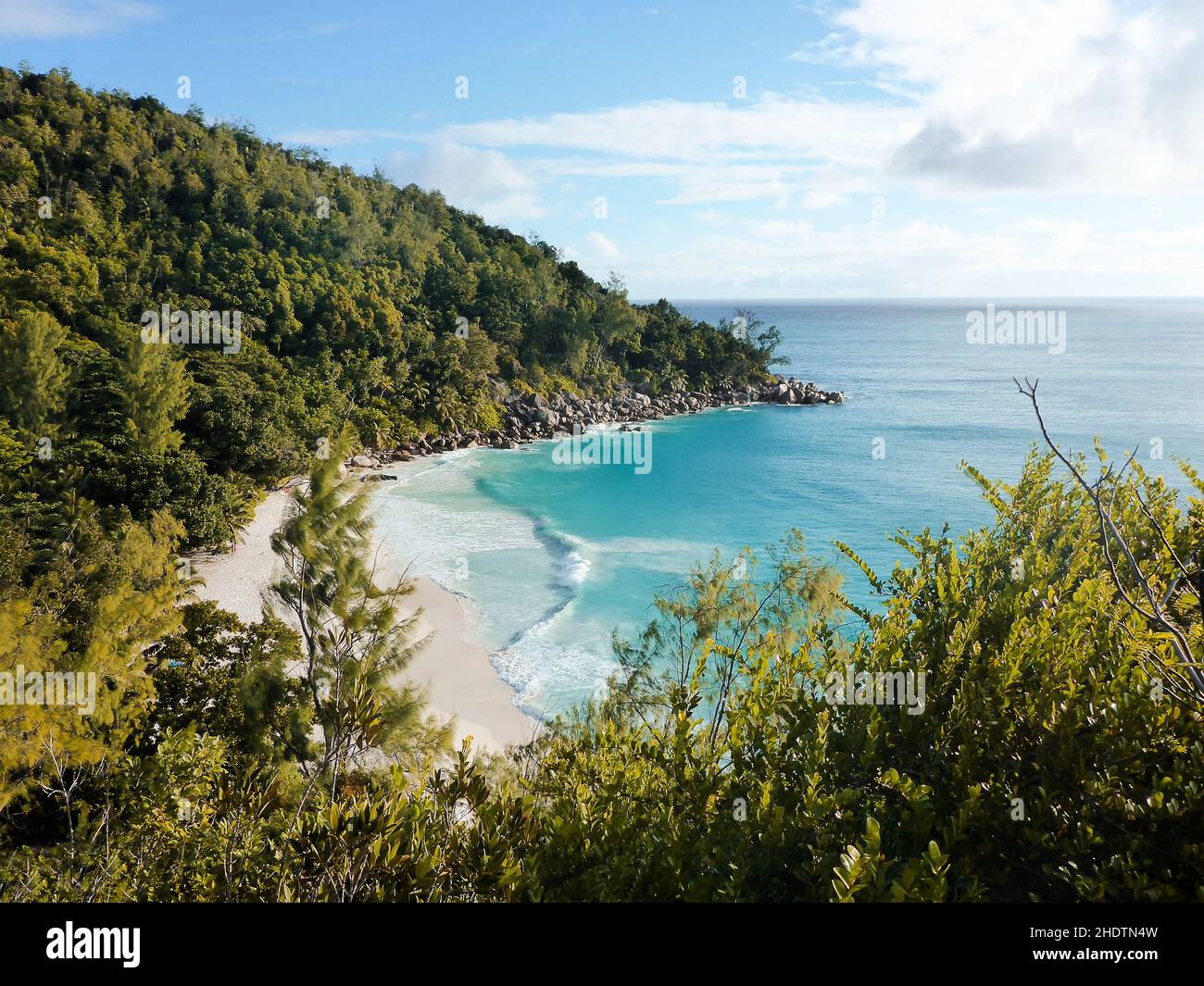 bay, seychelles, praslin, anse georgette, bays, praslins Stock Photo ...
