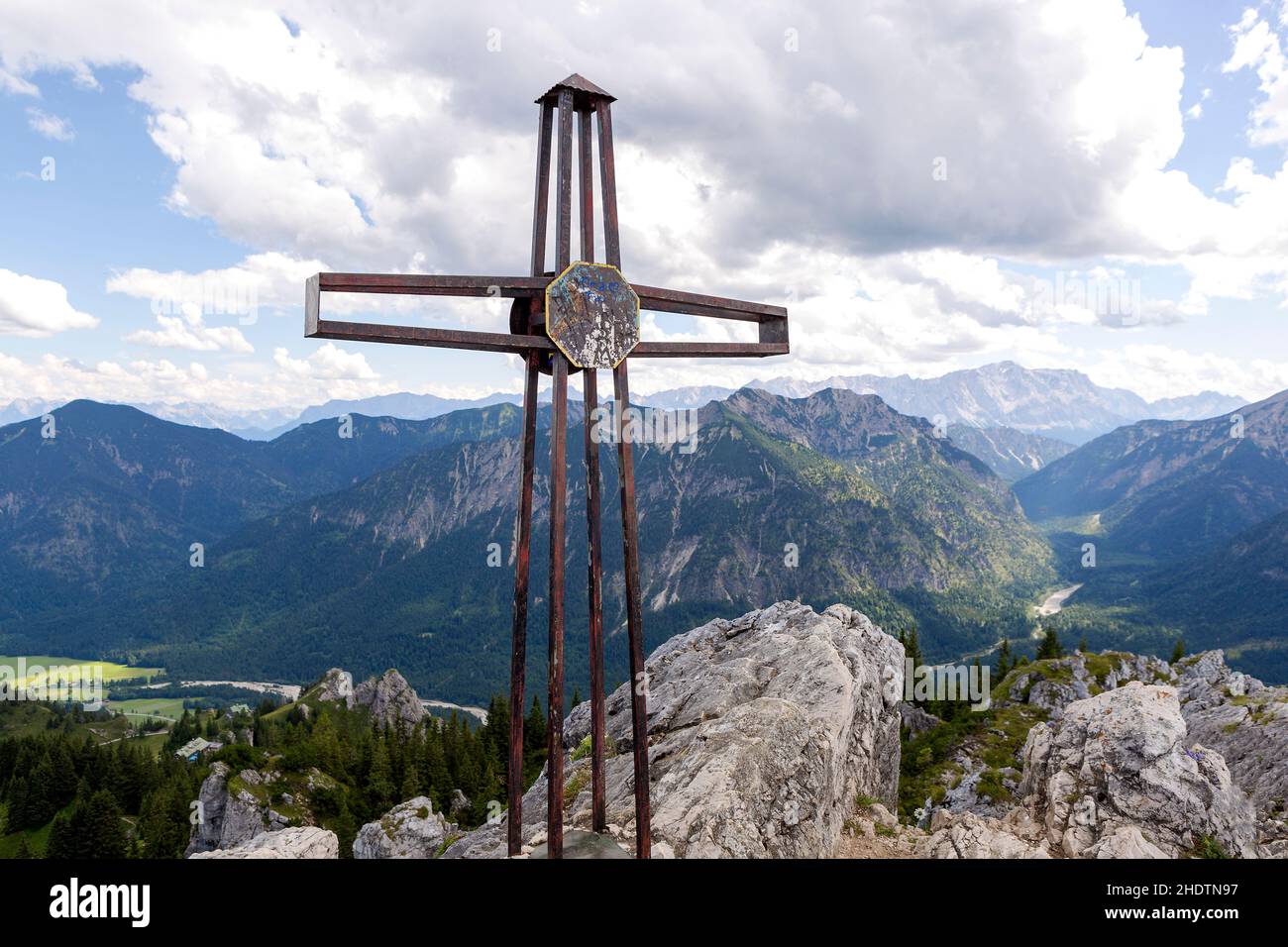 cross, ammergauer alps, crosses Stock Photo - Alamy