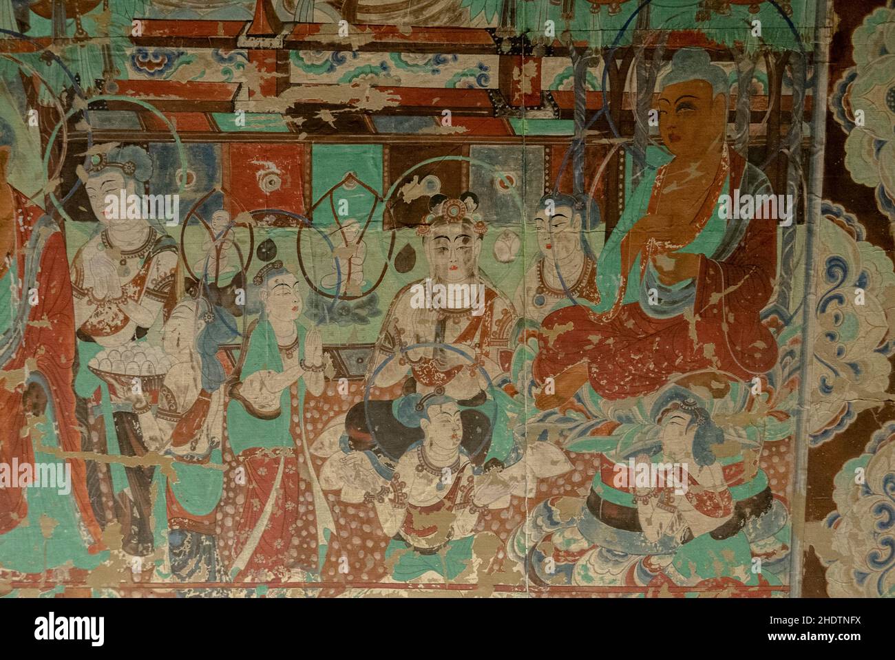 Murals of Dunhuang Mogao Grottoes Stock Photo - Alamy