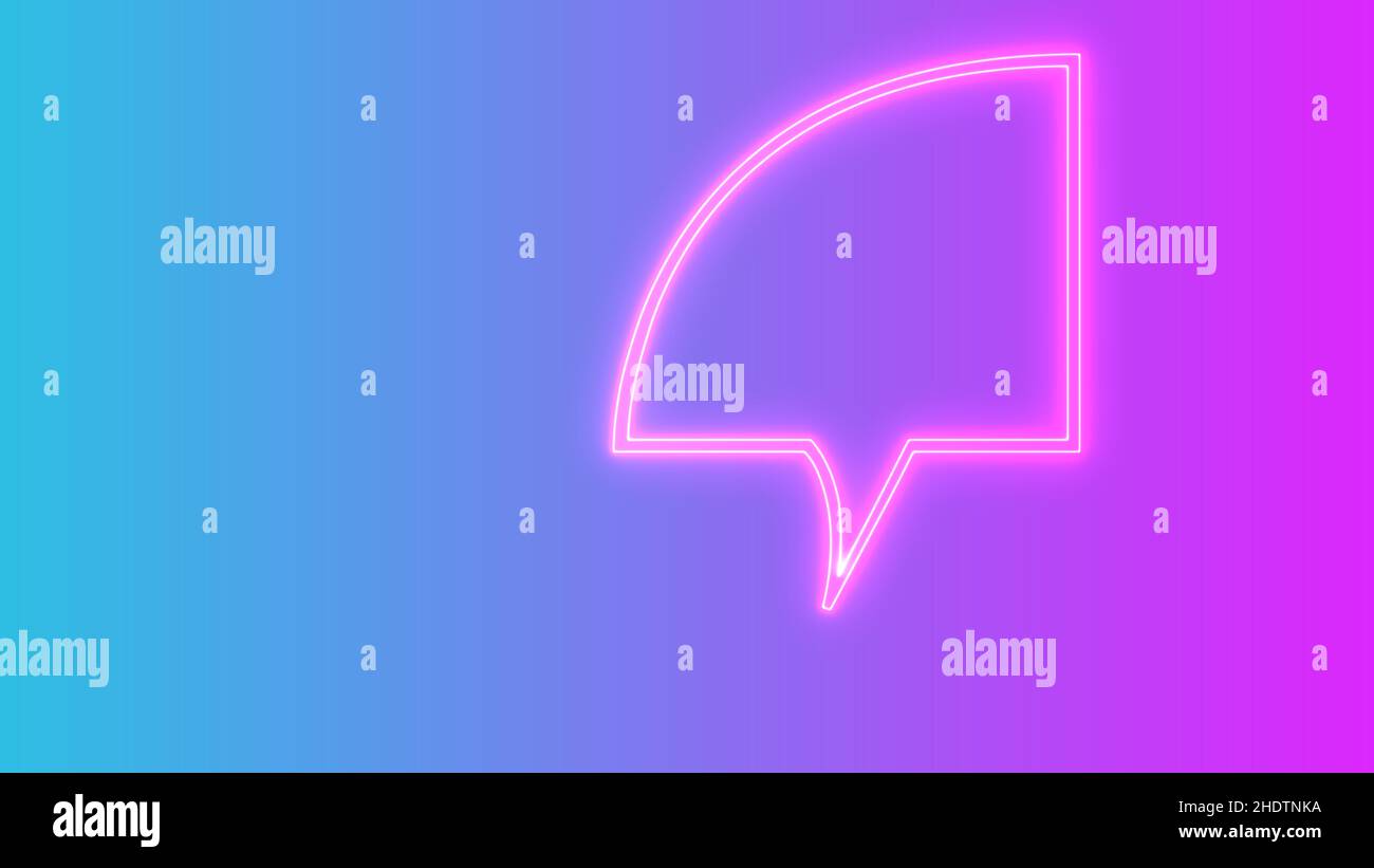 Blank speech rectangle bubble chat in color background. Comic speech ...