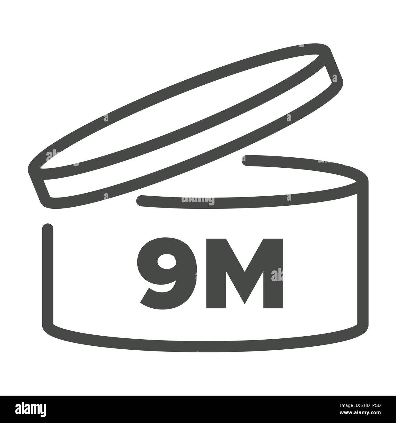 Pao vector symbol. Period after opening icon. Cosmetic open month life ...