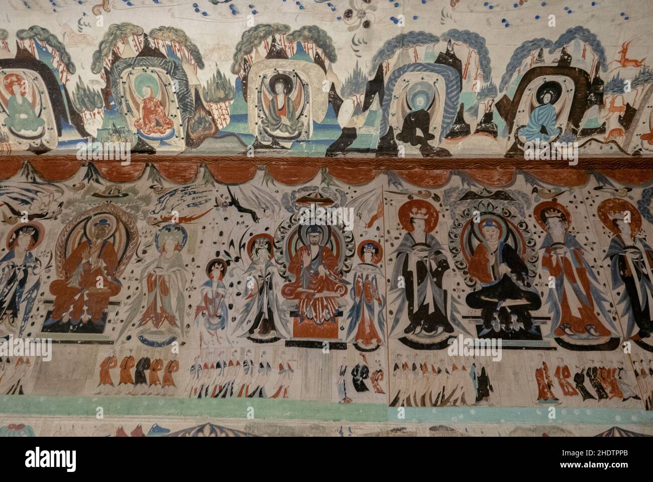 Murals of Dunhuang Mogao Grottoes Stock Photo - Alamy