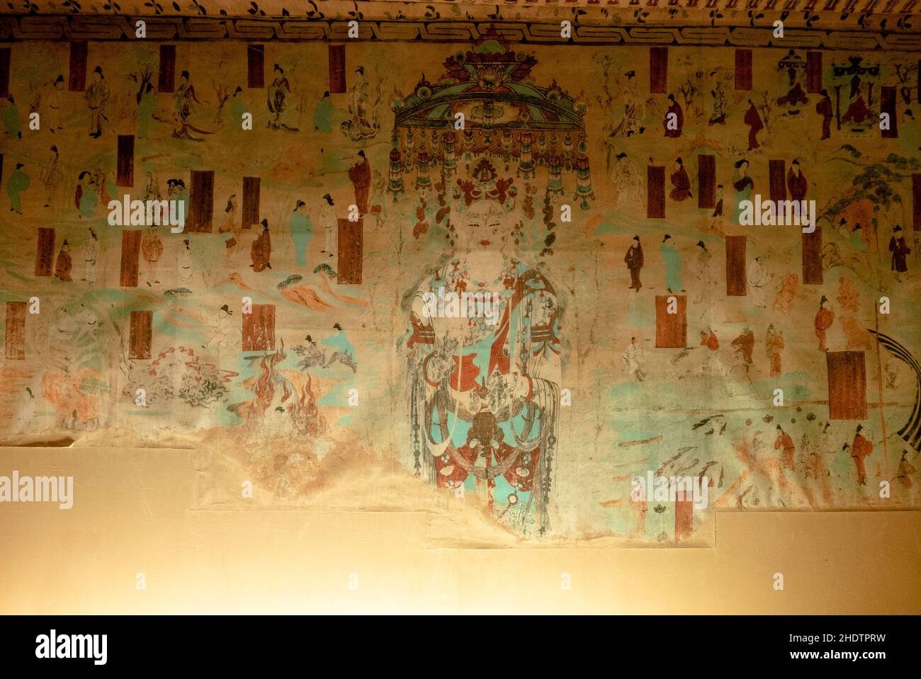 Murals of Dunhuang Mogao Grottoes Stock Photo - Alamy