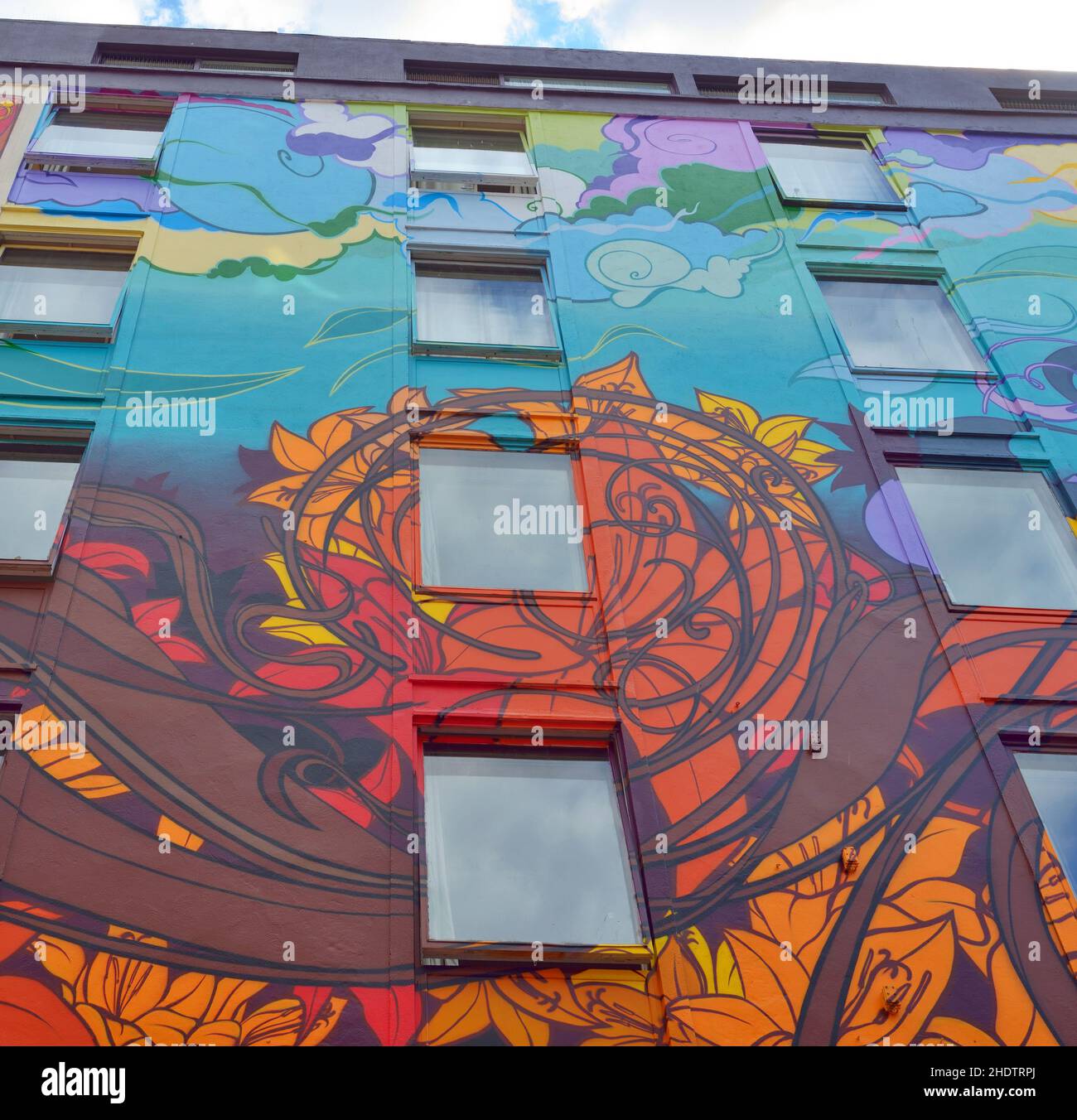 facade design, facade painting, facade designs Stock Photo - Alamy