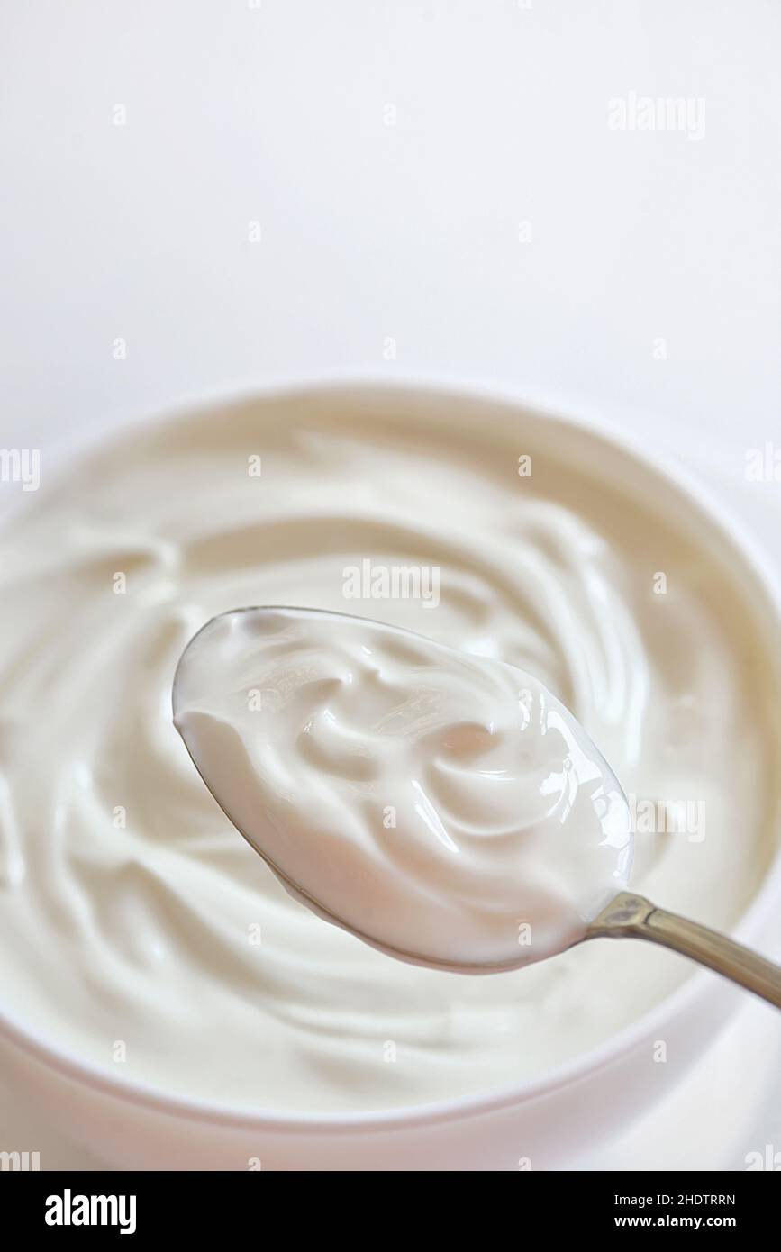quark, sour cream, anorexia, quarks, sour creams Stock Photo - Alamy