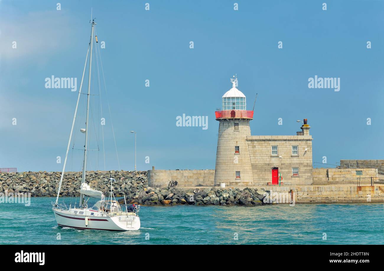 lighthouse, dublin, howth, lighthouses, dublins Stock Photo - Alamy