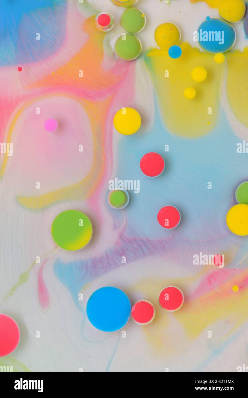 multi colored, circles, oil paint, multi coloreds, circle, oil paints ...
