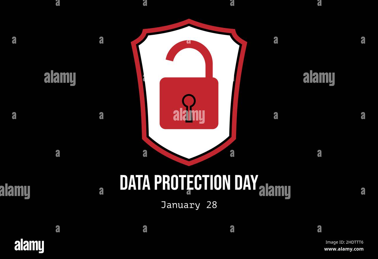Data Protection Day. January 28. Holiday concept. Template for ...