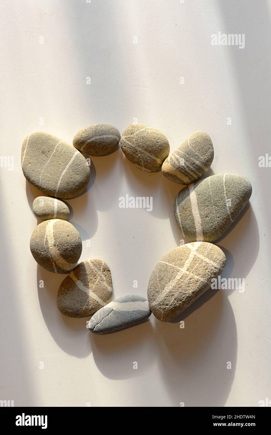 circle, pebble, circles, pebbles Stock Photo - Alamy