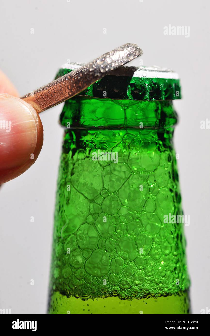 opening, beer bottle, beer bottles Stock Photo - Alamy