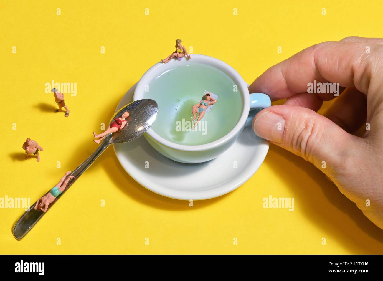 figure, bathing, relax, figures, to bath, relaxation Stock Photo - Alamy