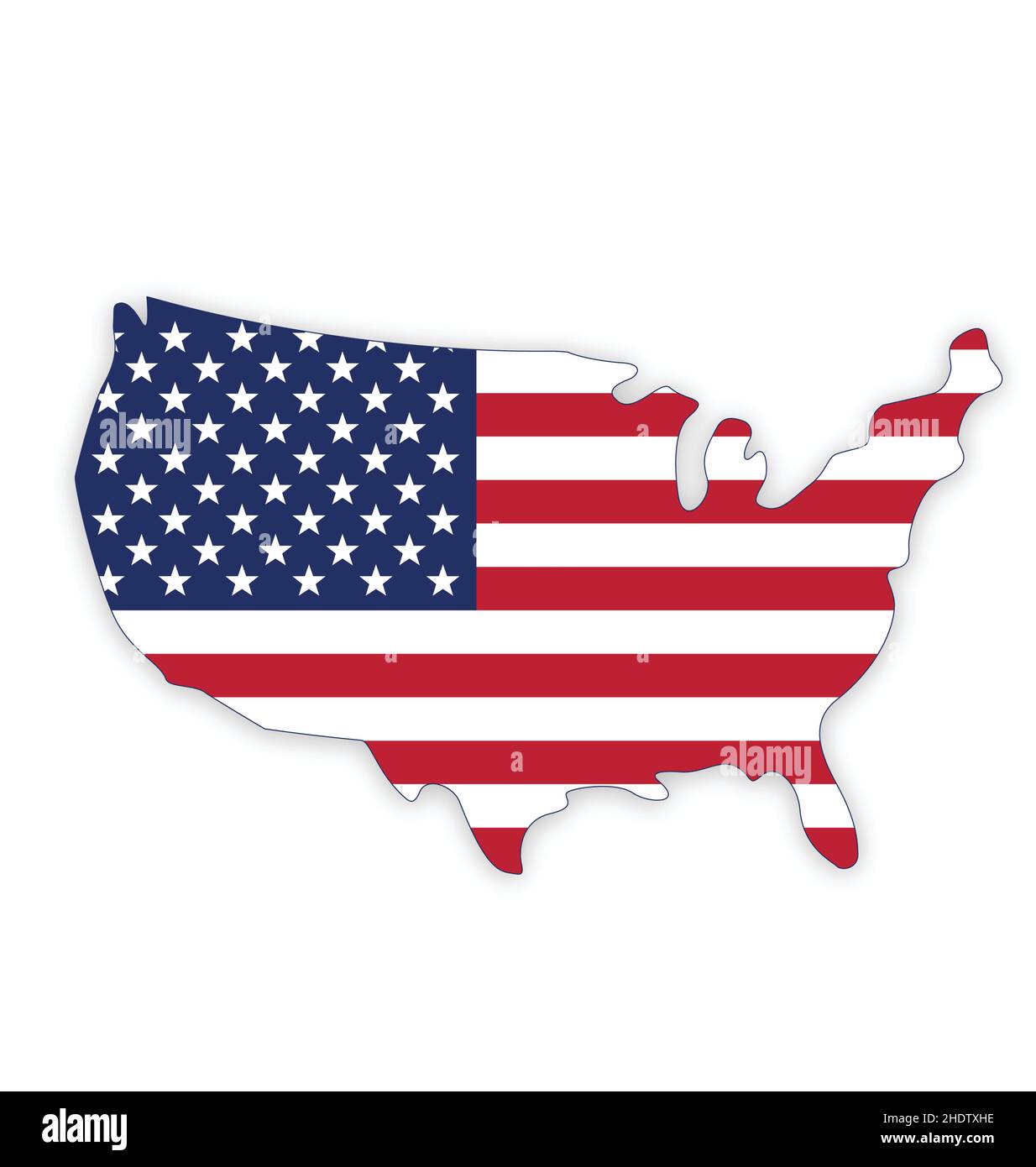 USA America flag in map symbol logo using accurate correct usa flag ...