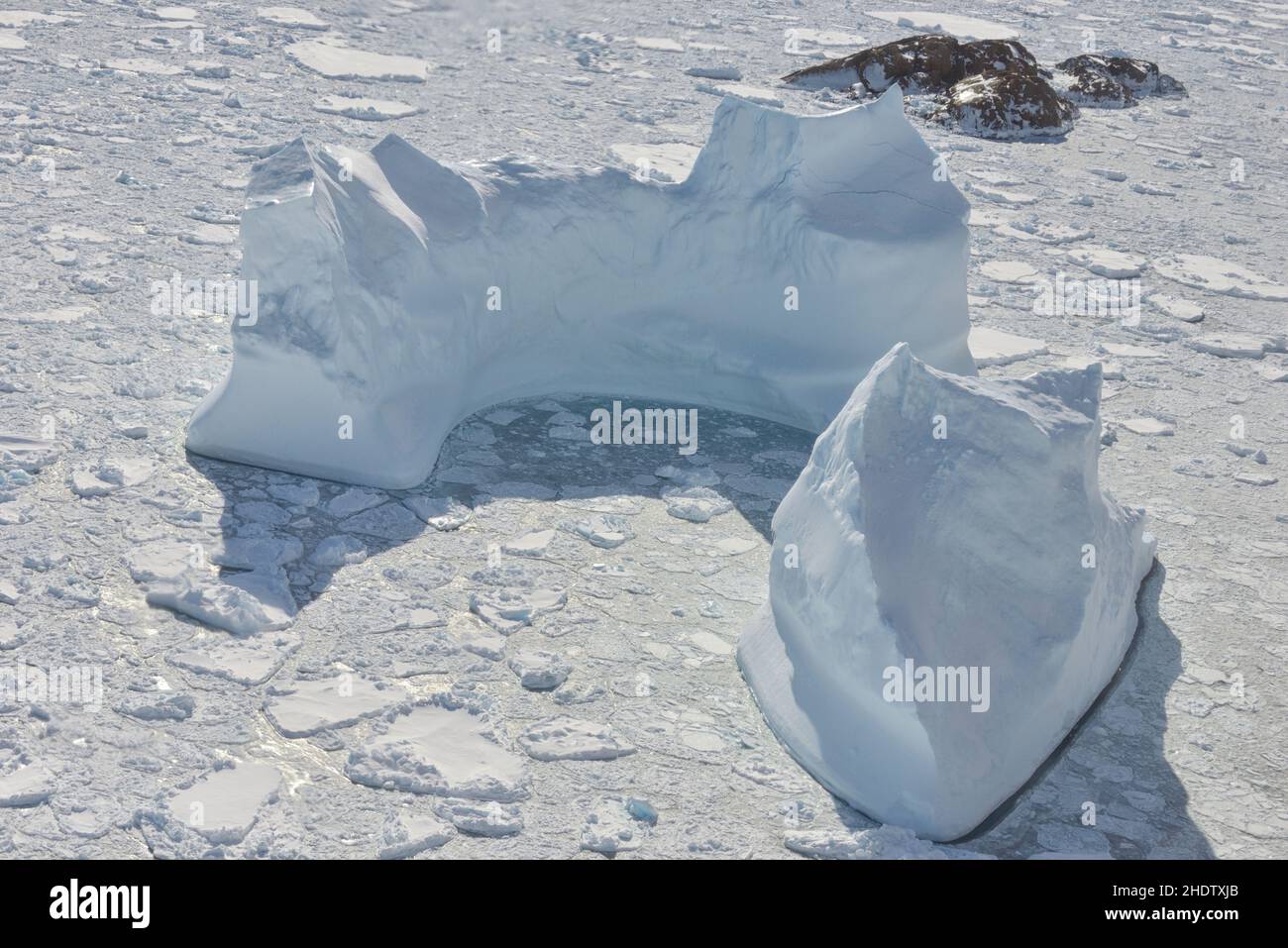 iceberg, ice floe, icebergs, ice floes Stock Photo - Alamy