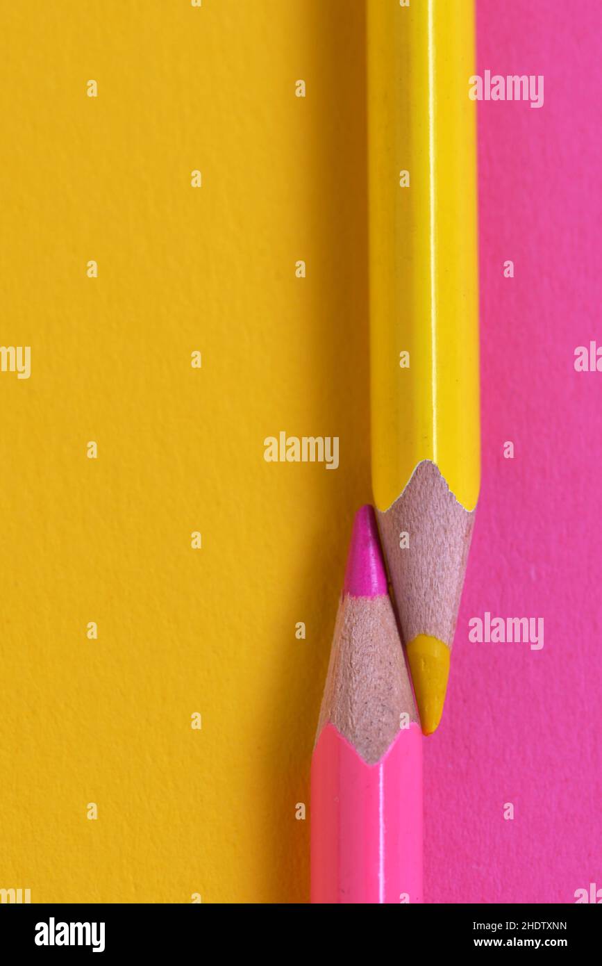 Pink crayon hi-res stock photography and images - Alamy