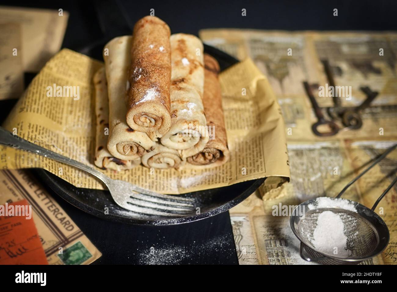 dessert, pancakes, desserts, pancake Stock Photo - Alamy