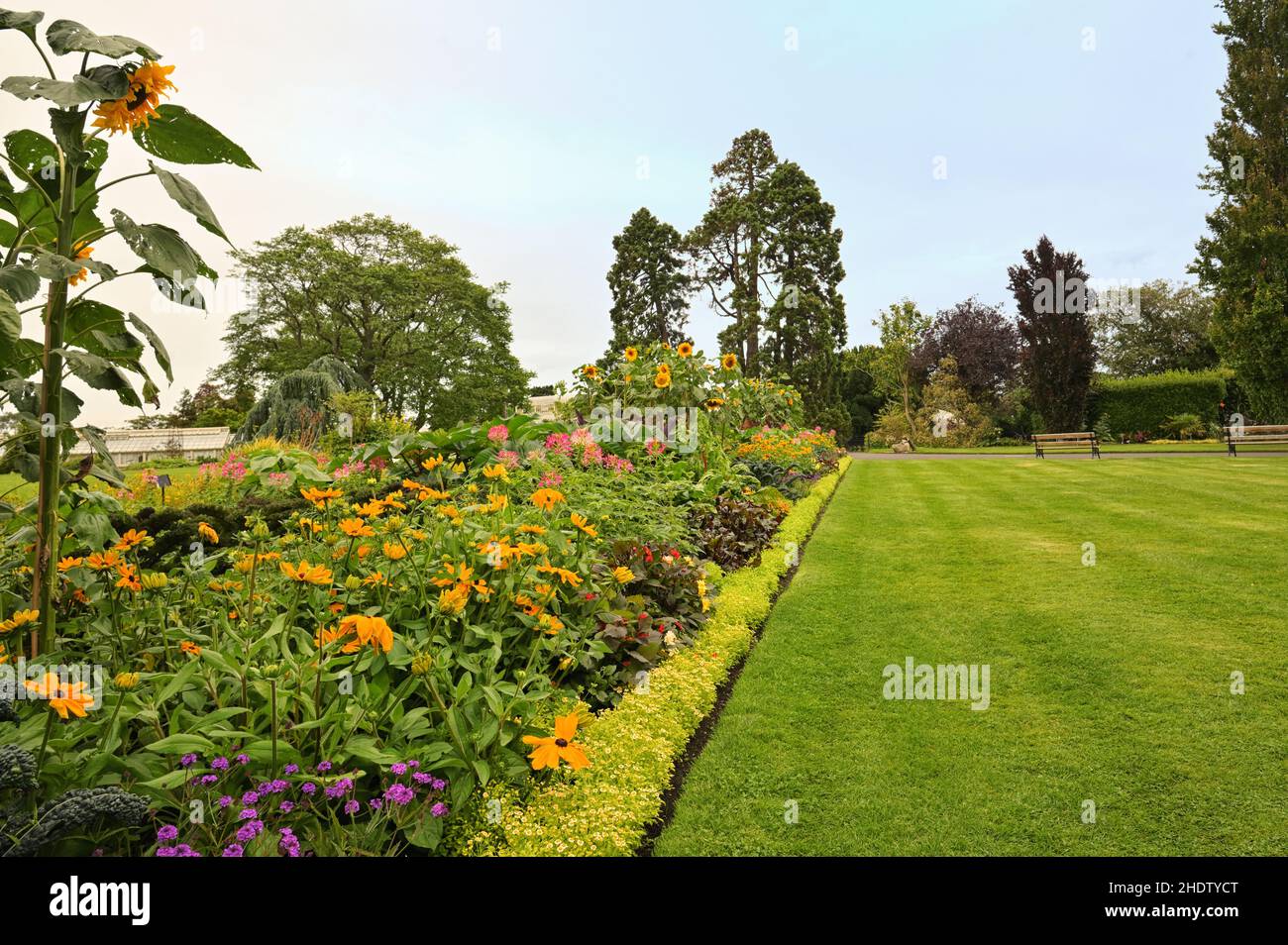 park, lawn, flower bed, parks, lawns, flower beds Stock Photo - Alamy