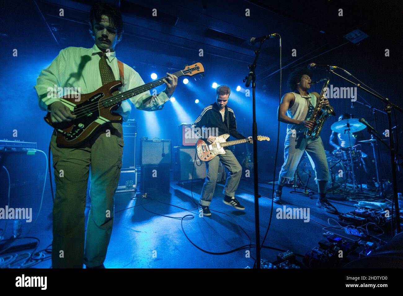 Copenhagen, Denmark. 06th, December 2021. The British band Black Midi ...