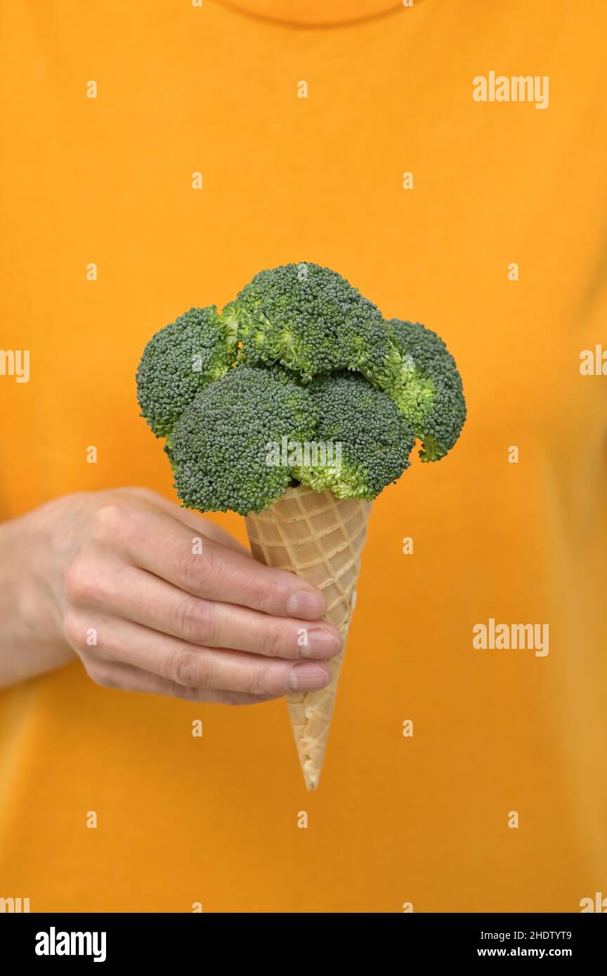 vegetable, broccoli, tasting, vegetables, broccolis Stock Photo - Alamy