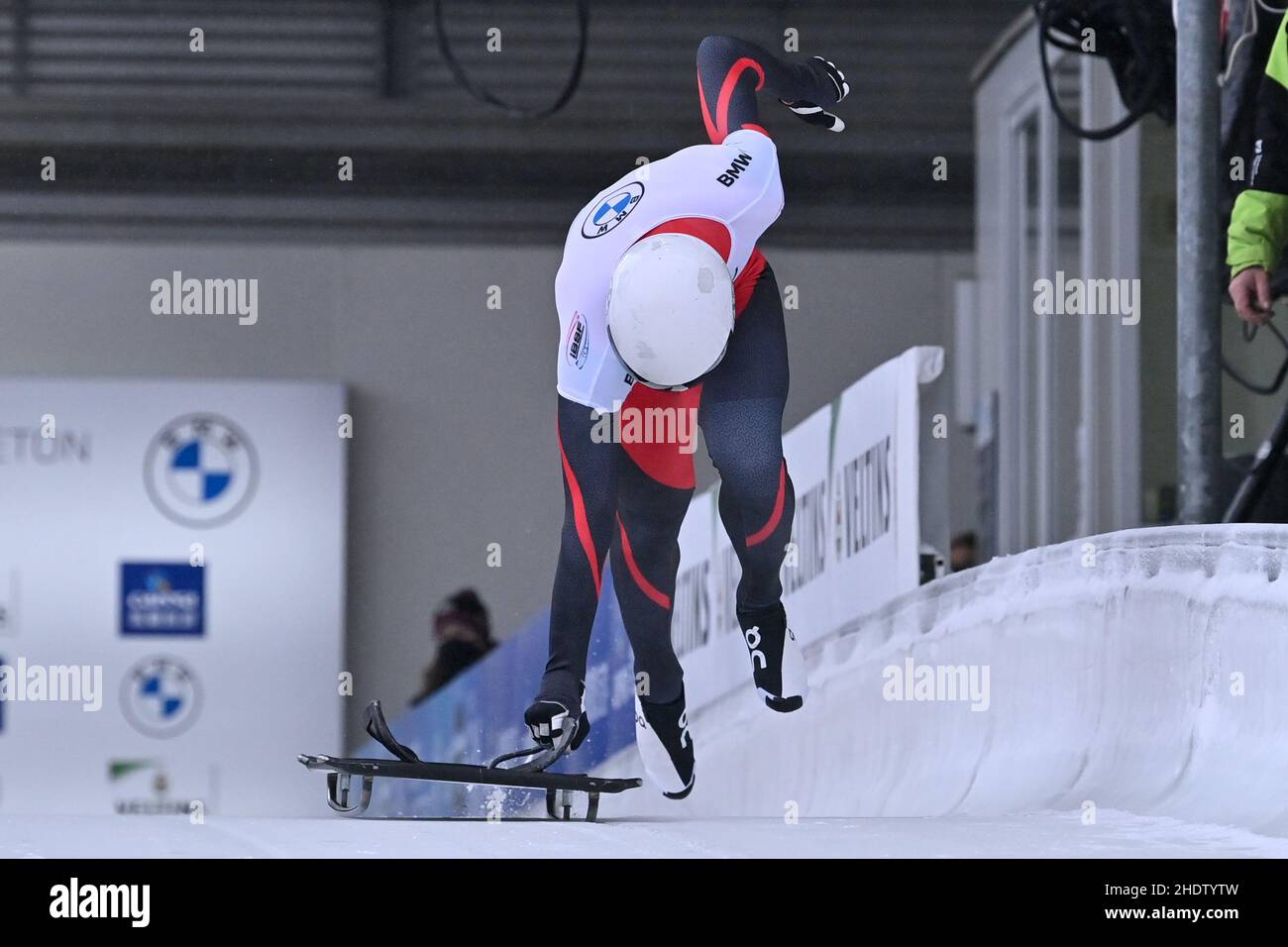 WINTERBERG, GERMANY - JANUARY 7: Wenqiang Geng of China competes in the ...