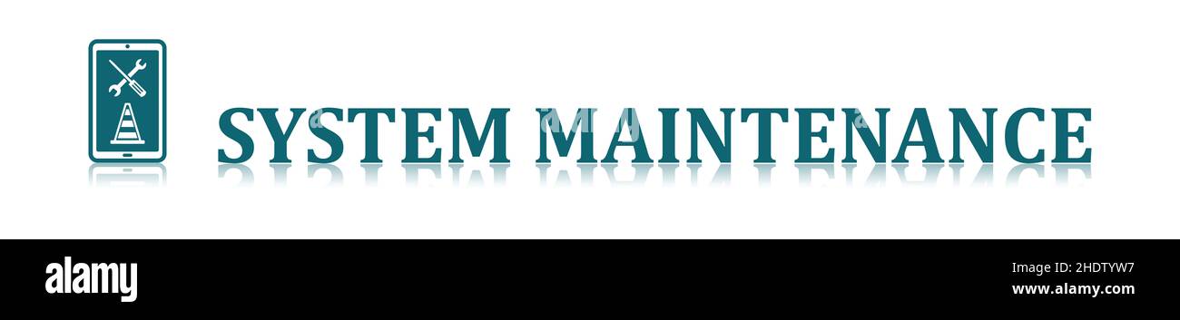Illustration of a system maintenance concept Stock Photo - Alamy
