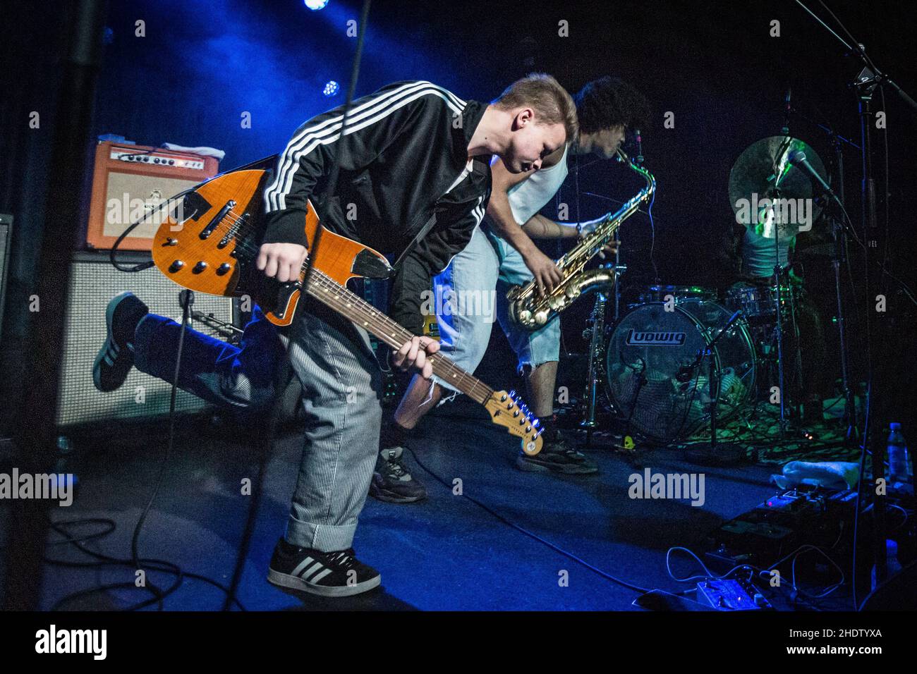 Copenhagen, Denmark. 06th, December 2021. The British band Black Midi ...