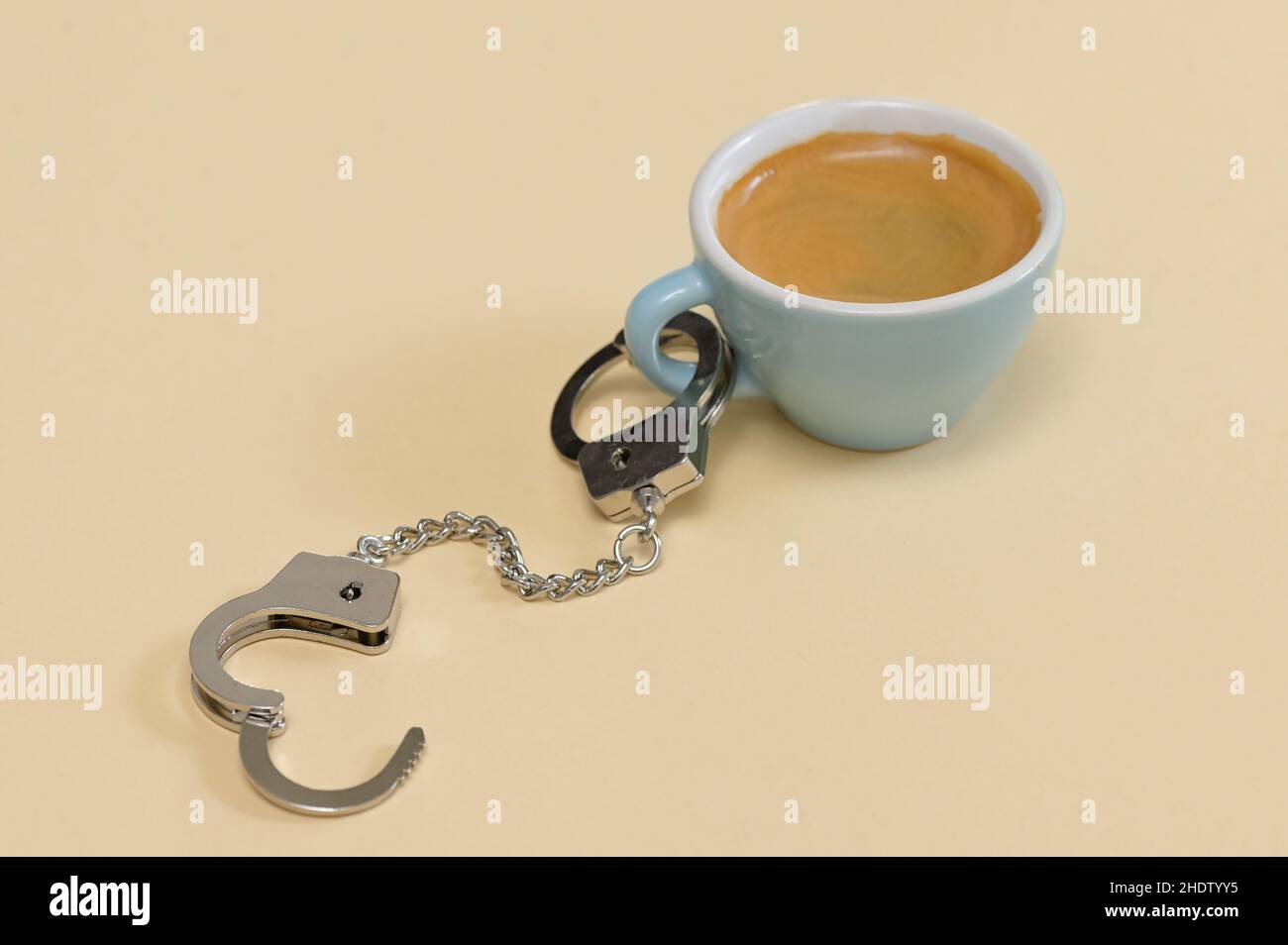 Coffee addiction, Caffeine dependence Stock Photo - Alamy