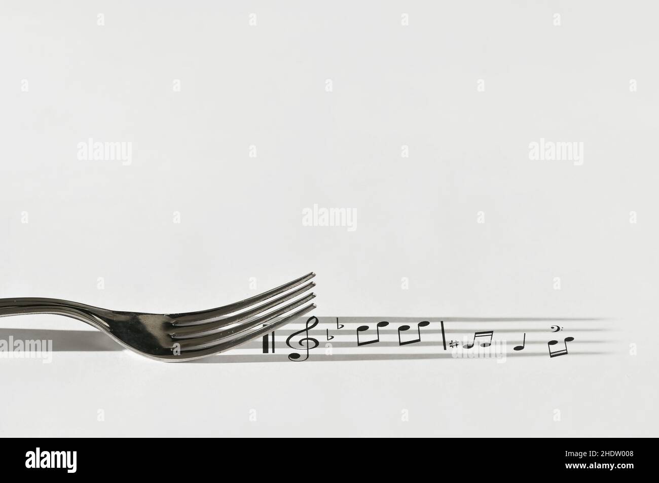 fork, shadow, musical staff, forks, shadows, musical staffs, stave ...