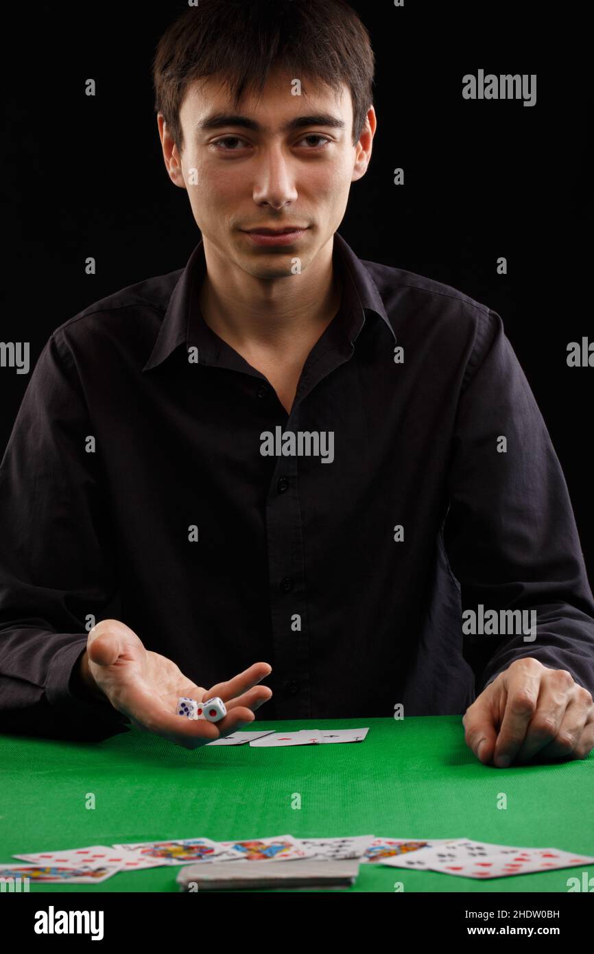 The young card players hi-res stock photography and images - Alamy