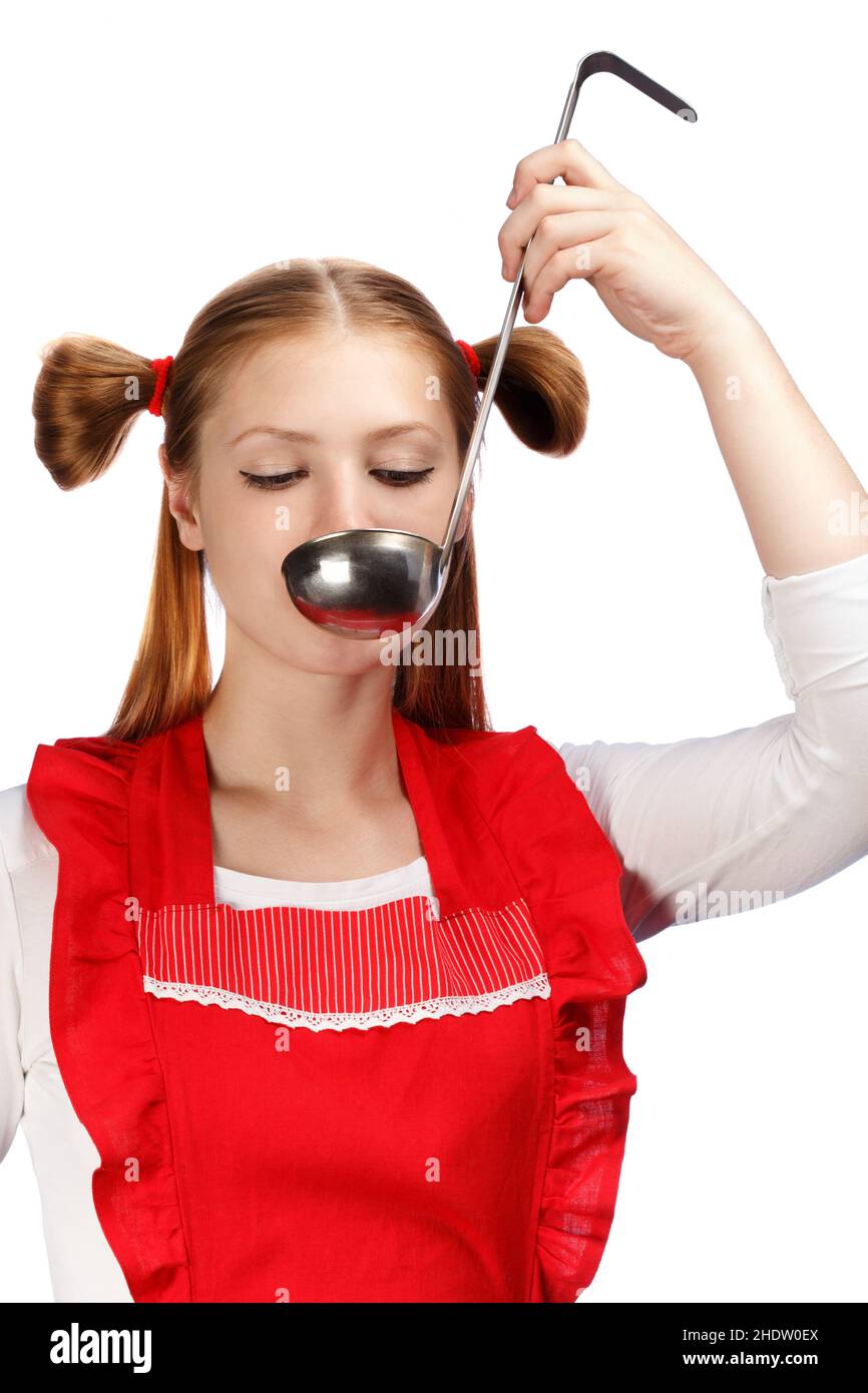 ladle, cook, tasting, ladles, cooks Stock Photo - Alamy