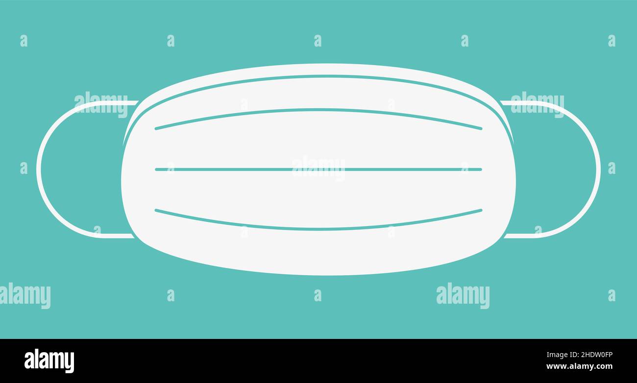 Vector icon of a white surgical mask Stock Vector Image & Art - Alamy