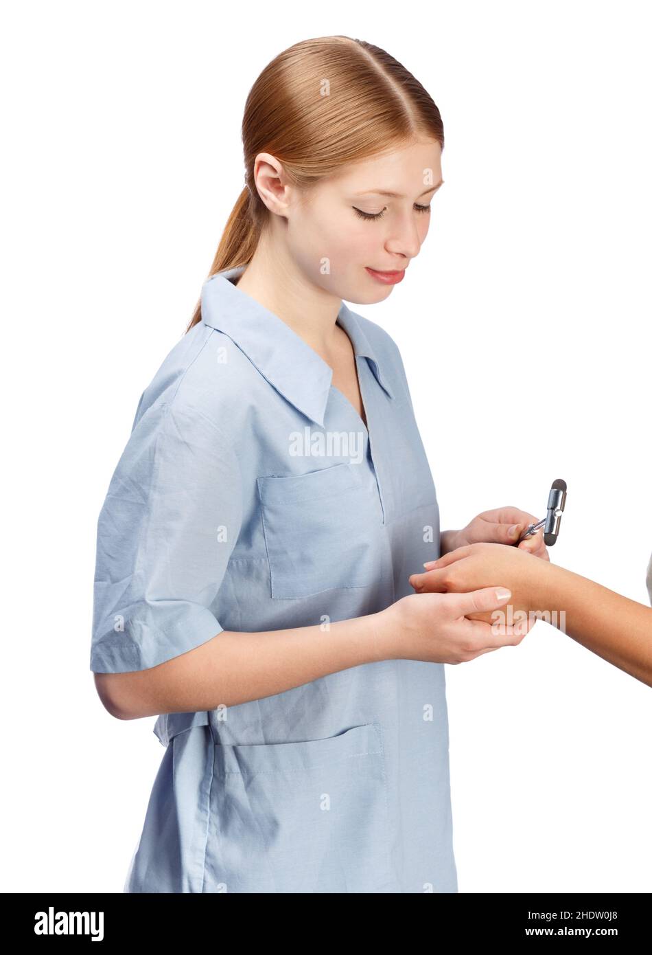 doctor, tendon hammer, doctors, reflex hammer Stock Photo - Alamy