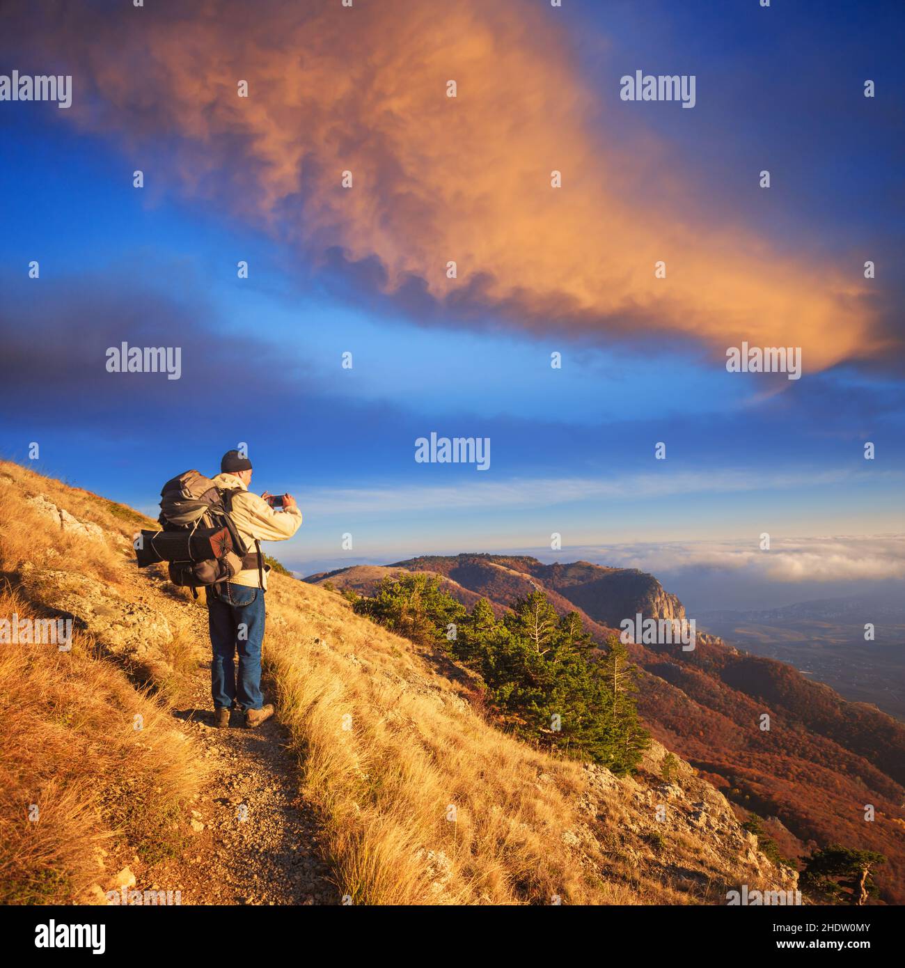 photograph, hiking, backpacker, photographies, backpackers Stock Photo ...