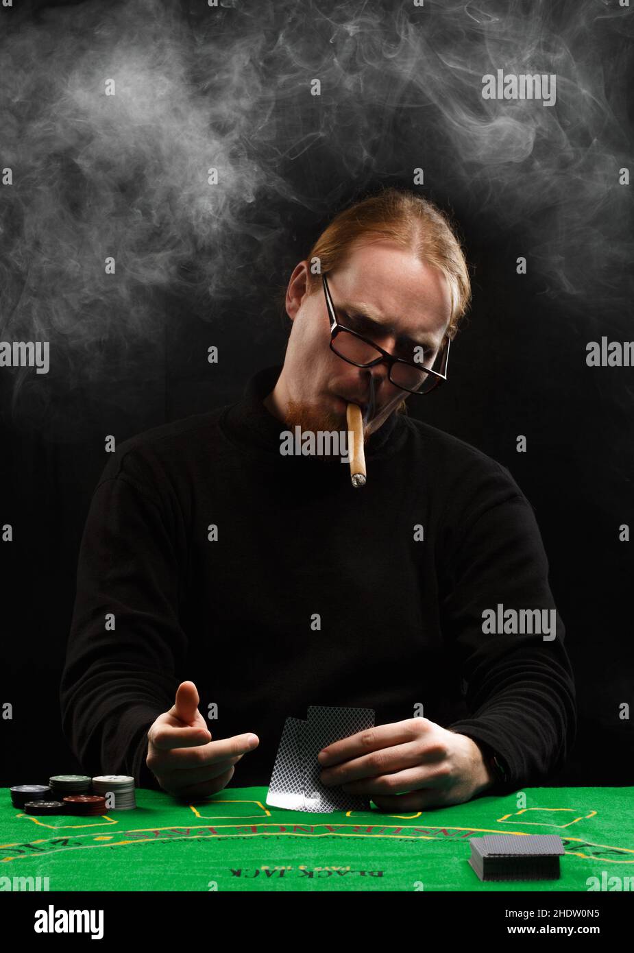 Only men poker hi-res stock photography and images - Alamy