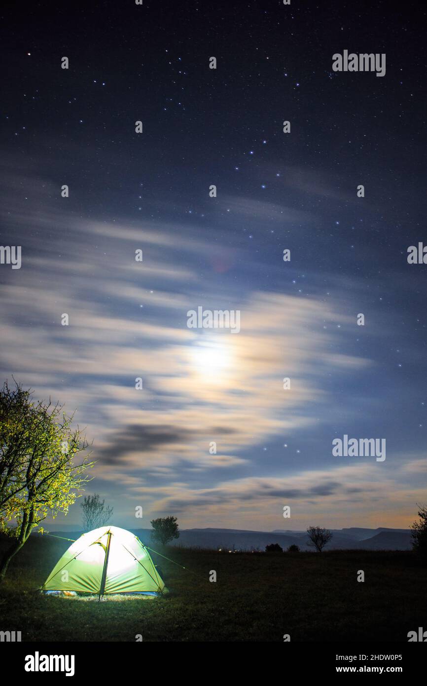 night, outdoor, camping, nights, outdoors, camper, camp Stock Photo - Alamy