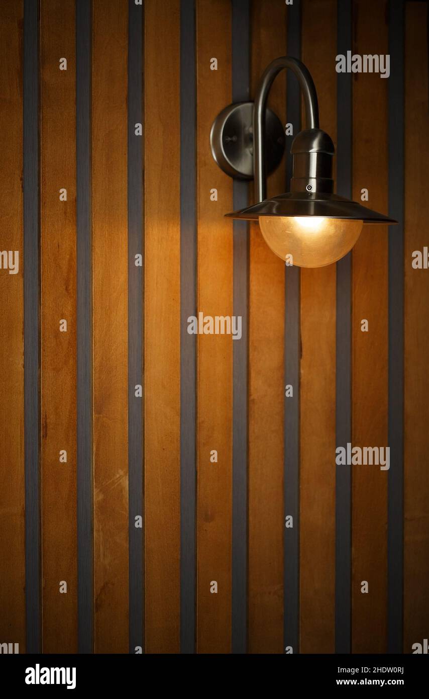 house, design, lamp, wood paneling, houses, designs, lamps Stock Photo ...